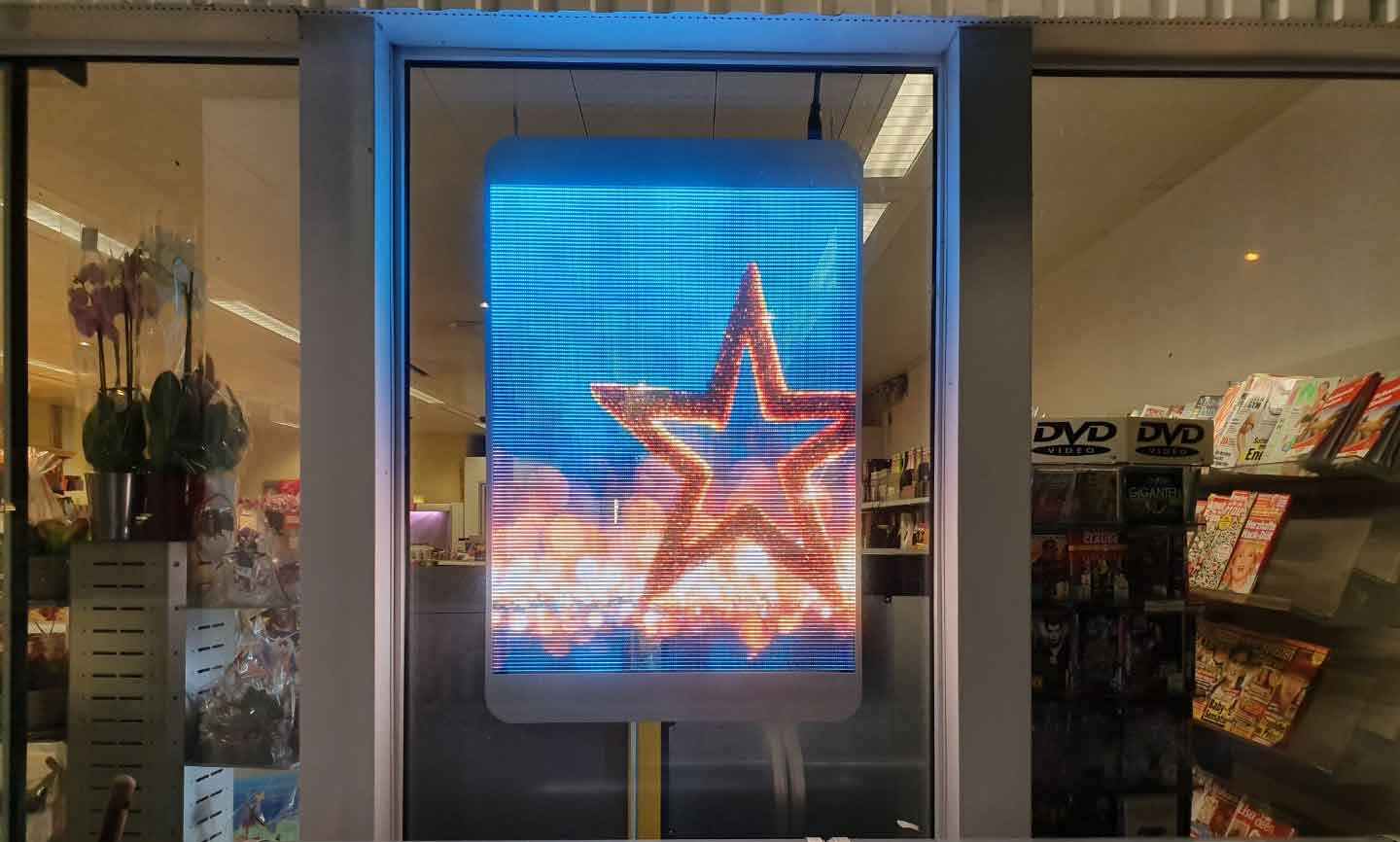 Tela de Display LED Transparente Externa Flexível - Adhaiwell